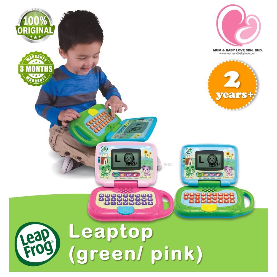 LeapFrog My Own Leaptop (2 - 4 years) (Green/ Pink) | Mainan Budak ...