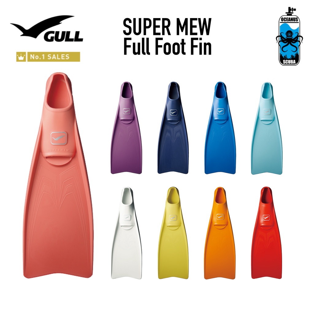 Gull Super Mew Full Foot Fin, Scuba Diving Fin, Flippers | Shopee Malaysia