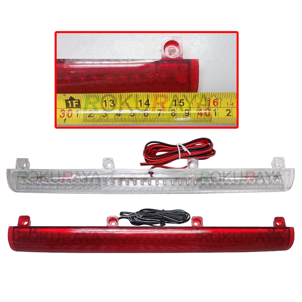 39.5CM 4 Screw Legs (15.5" Inch) Spoiler LED 3rd Third Brake ...
