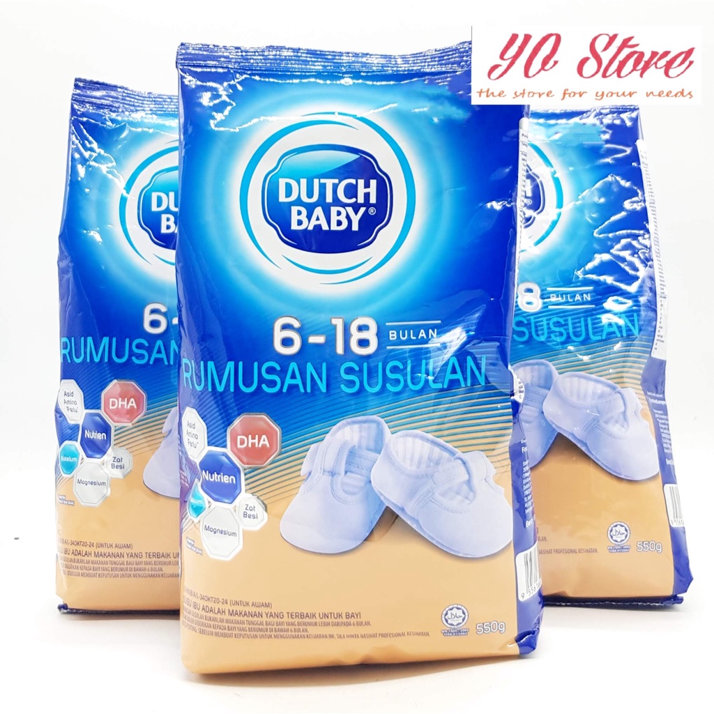 Dutch Baby 6-18 Months Rumusan Susulan 550gm x 3 | Shopee Malaysia