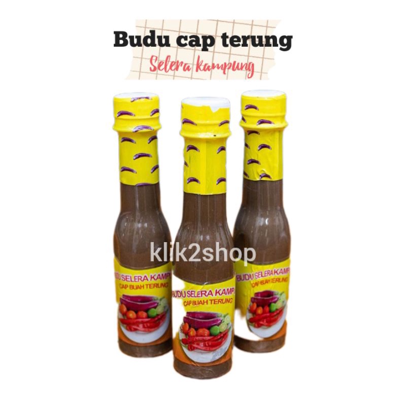 Budu cap terung selera kampung sos pencicah pati ikan bilis | Shopee ...