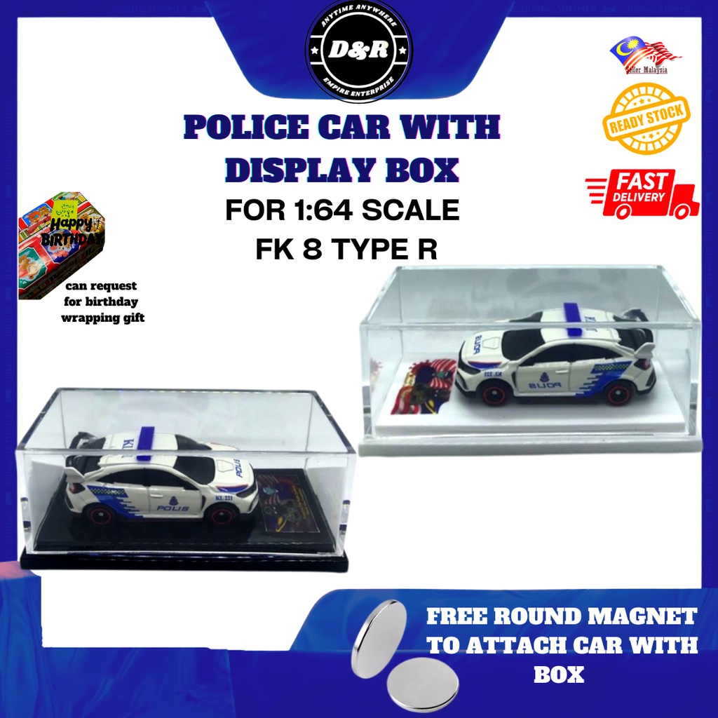 Polis Civic Type R Tomica 1:64 scale Polis with display box TQ ...
