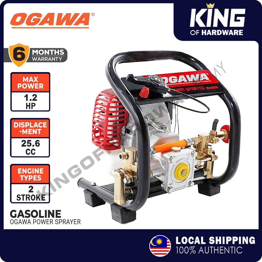 Ogawa 1.2HP Gasoline Power Sprayer SY450R | High Pressure Engine Pump ...