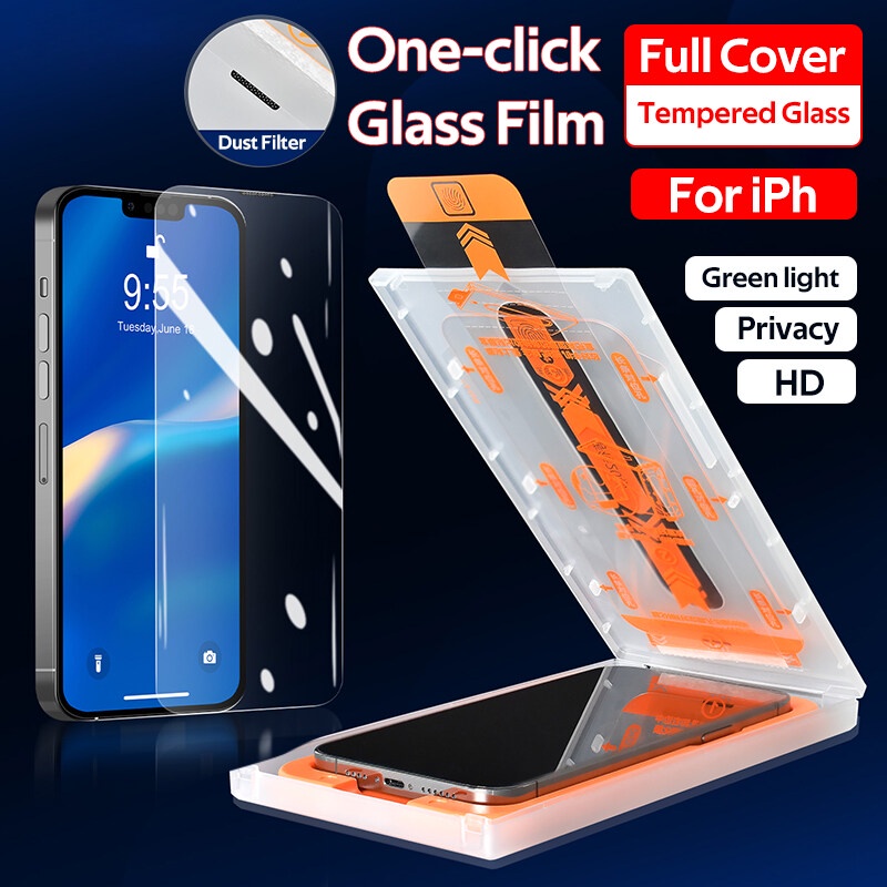 Full Clear Tempered Glass iPhone 14 Pro Max / 13 Pro 9H FullScreen ...
