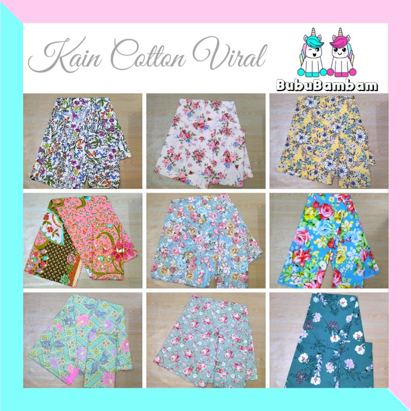 The Bubu Bambam Kain Batik Cotton Sarung Viral Siap Jahit Corak Classic ...