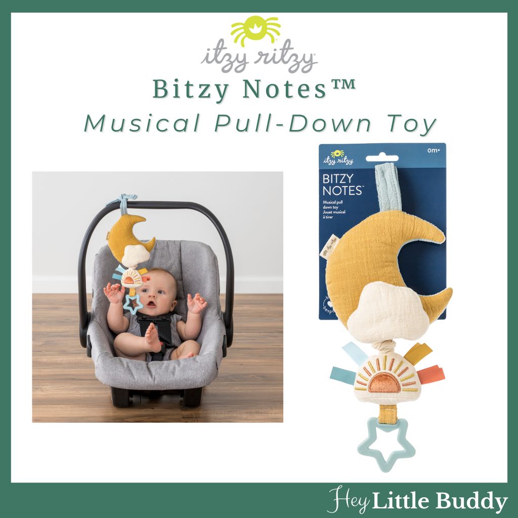 Itzy Ritzy Baby Musical Pull-Down Toy Bitzy Notes Car Seat Stroller ...
