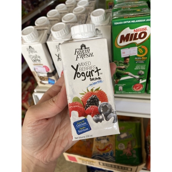 FARM FRESH UHT MIX BERRIES YOGURT DRINK 200ml | Shopee Malaysia
