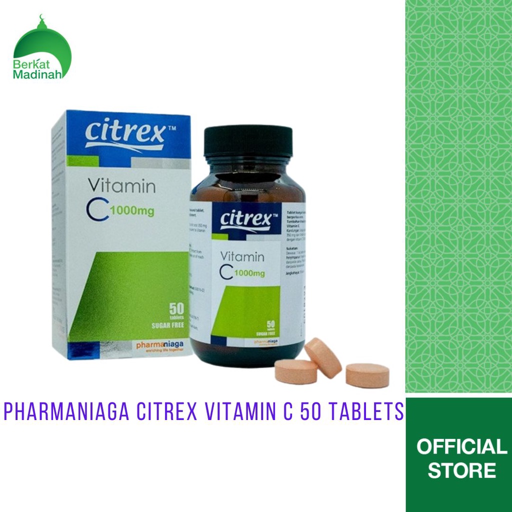 Pharmaniaga Citrex Vitamin C 1000mg 50 Tablets | Shopee Malaysia