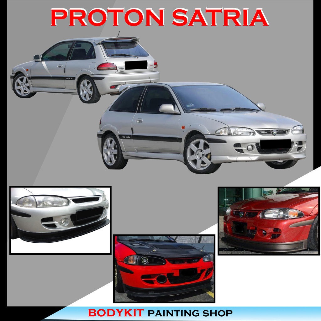 PROTON SATRIA GTI R-3 STYLE FOR GTI ORIGINAL BUMPER FRONT SKIRT SE ...