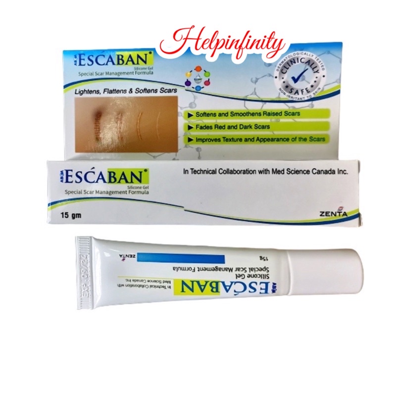 Escaban Silicone Scar Gel 15g Special Scar Management Formula Softens ...