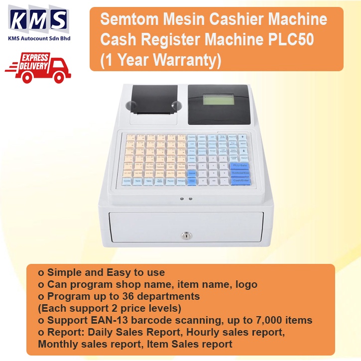 Semtom Mesin Cashier Machine Cash Register Machine PLC50 (1 Year ...