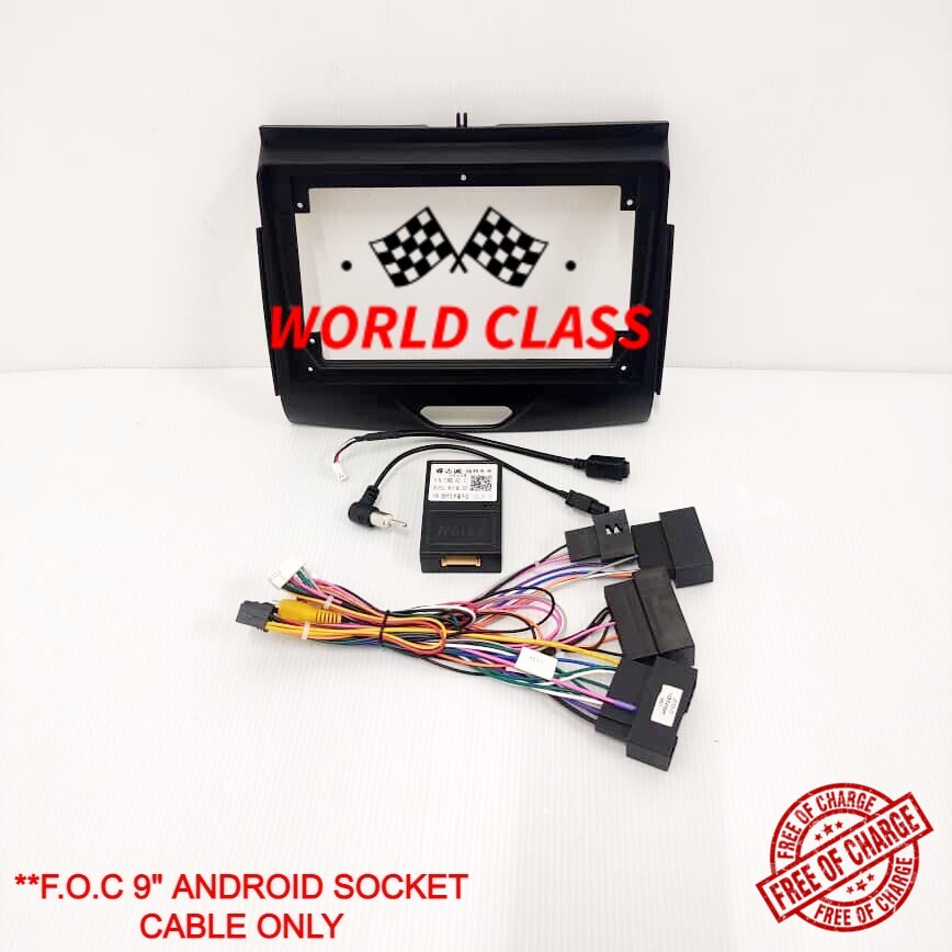 FORD RANGER T7 2016-2019 (HIGH SPEC) 9" ANDROID CASING (FREE PLUG ...