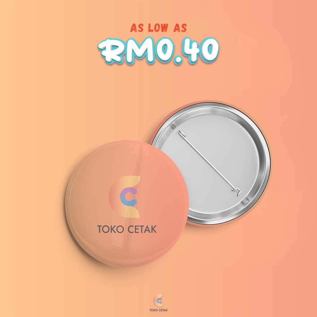 [no Minimum] Button Badge Button Badges Custom Ship Same Day Shopee