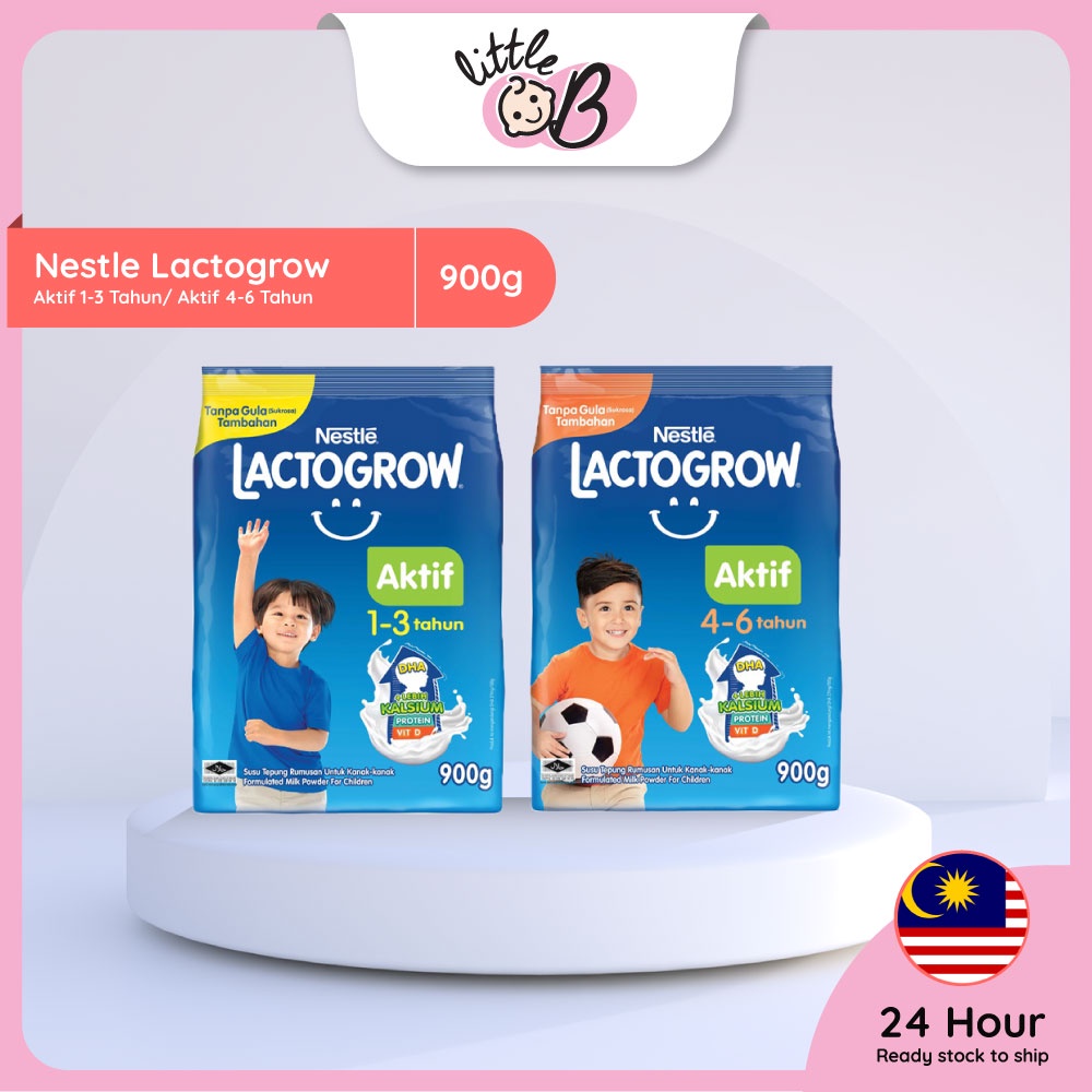 Nestle Lactogrow Aktif 1-3 Years/4-6 Years (900g) | Shopee Malaysia
