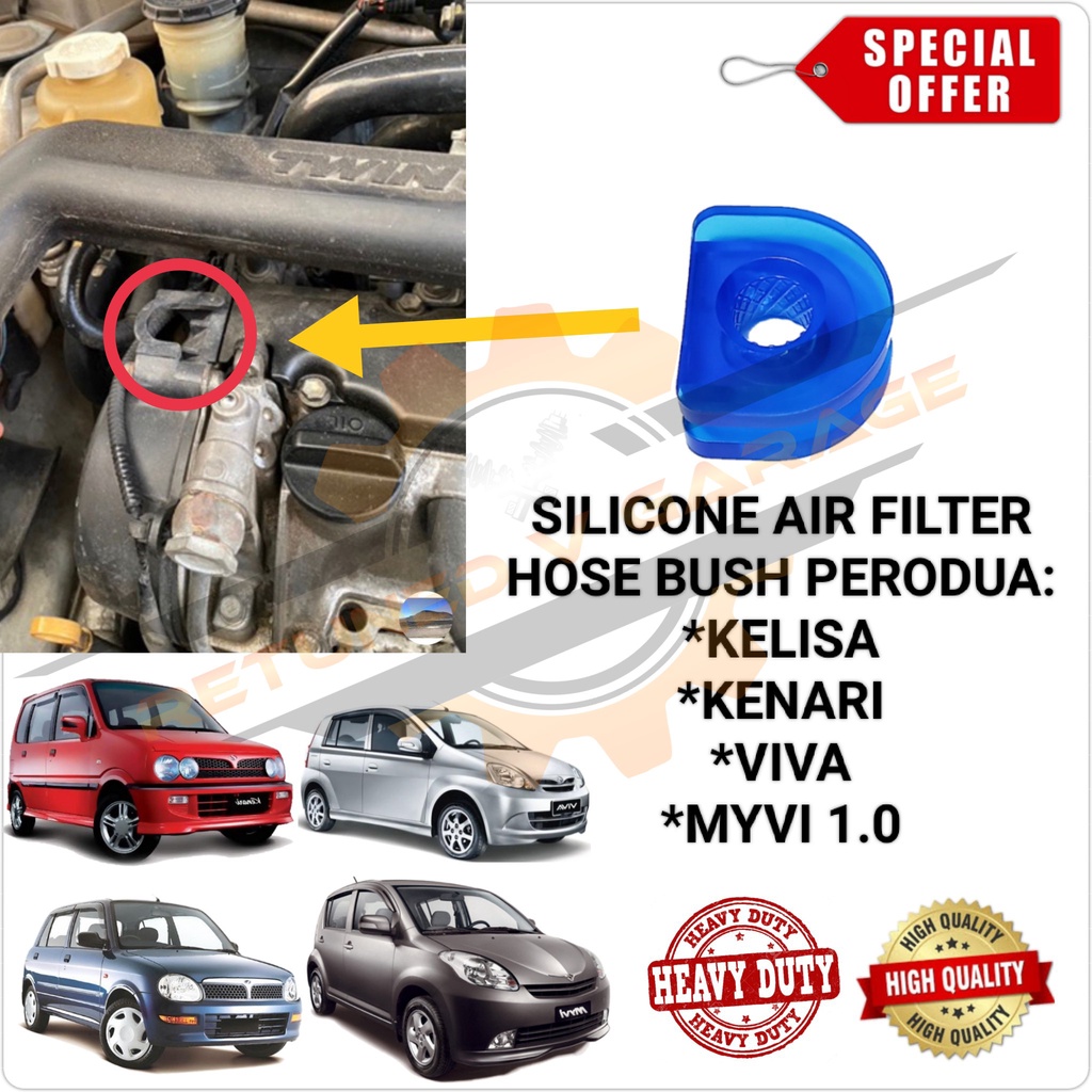 1PC PERODUA KELISA , KENARI , VIVA , MYVI 1.0 SILICONE AIR FILTER HOSE ...