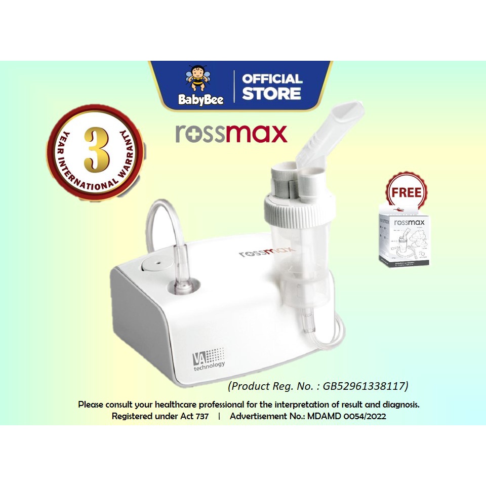 ROSSMAX NB80 NB-80 Compact Piston Nebulizer Nebuliser | Shopee Malaysia