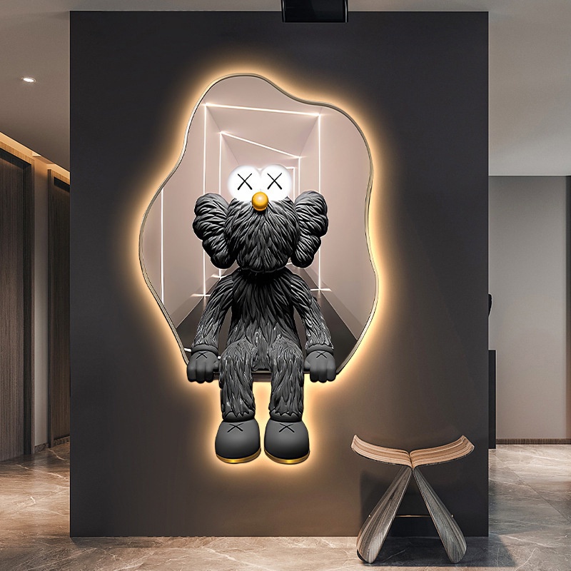 KAWS BEARBRICK LED Lighting Painting Wall Deco | Shopee Malaysia