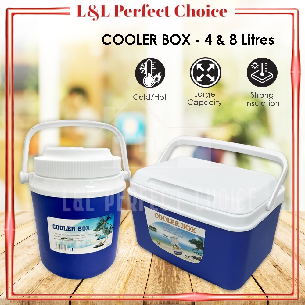 LLPERFECT 4L/8L Cooler Box Ice Box Ice Bucket Fish Box Kotak Penyejuk ...
