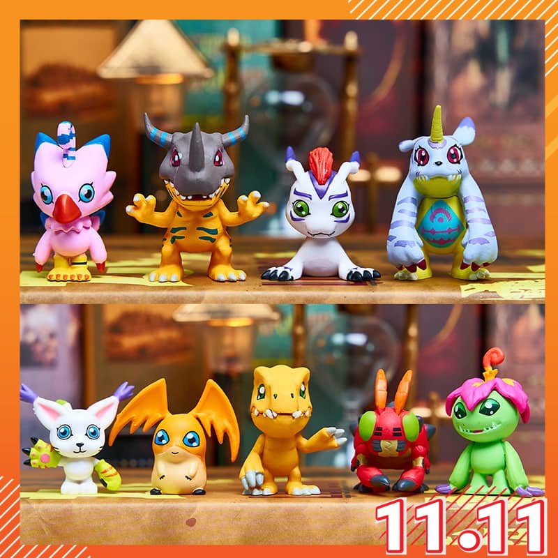 Digimon Figure Chibi Agumon Figure Gabumon Figure,Biyomon Figure ...