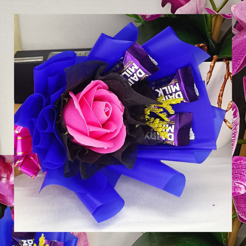 Set Box Bouquet COKLAT / BUNGA sabun / Bouquet Bajet / Box | Shopee ...