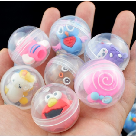 L025-Surprise Eggs Twist egg Capsule toys Cute Cartoon Movable Egg Doll ...