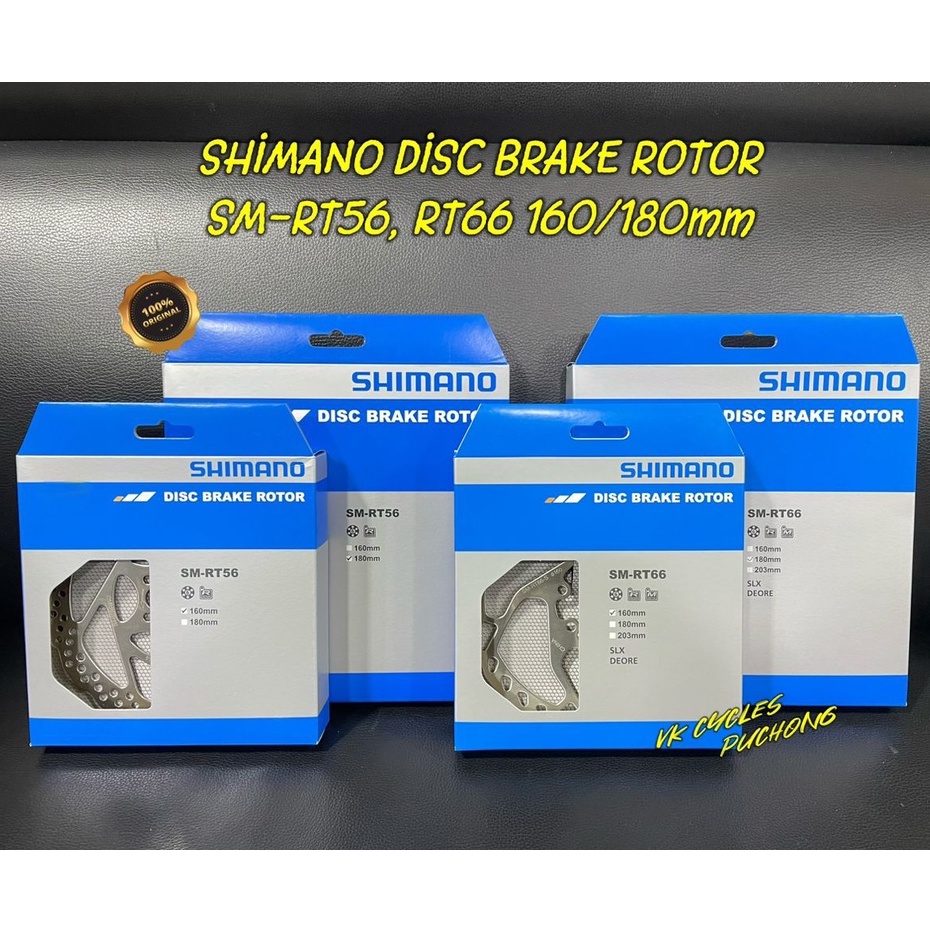 SHIMANO DEORE RT56 SLX RT66 ROTOR 160MM 180MM SM-RT56 SM-RT66 GENUINE ...