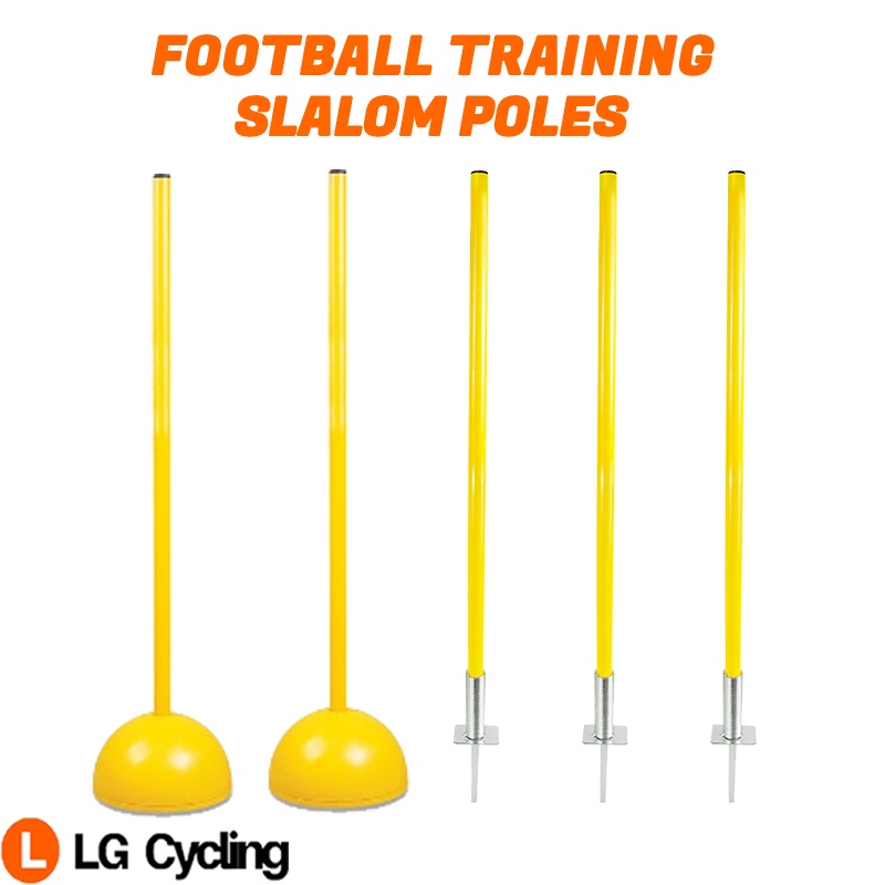 Agility Training Slalom Poles Set Soccer Rugby Training Equipment ...