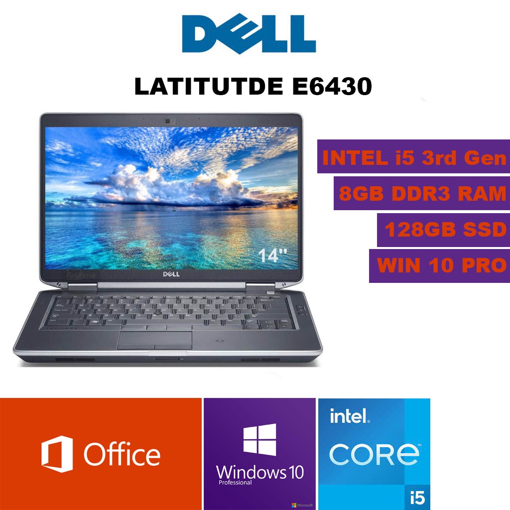 Dell Latitude E6430 Refurbished Set | Intel i5 3rd Gen | 8GB Ram ...