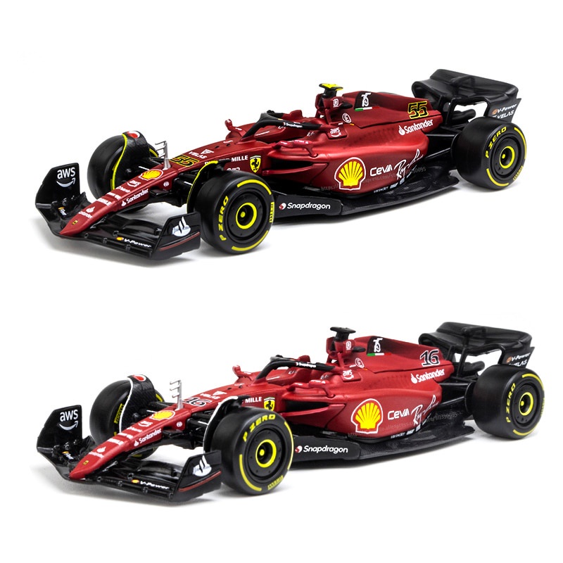 Bburago 1:43 Scuderia Ferrari F1 2022 F1-75 Race Car Diecast Model ...