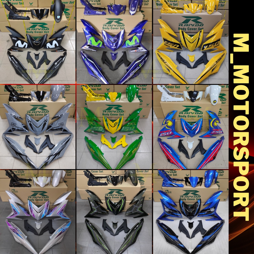 YAMAHA RAPIDO BODY COVER SET Y15 Y15ZR V2 MOVISTAR/MONSTER/OTHERS ...