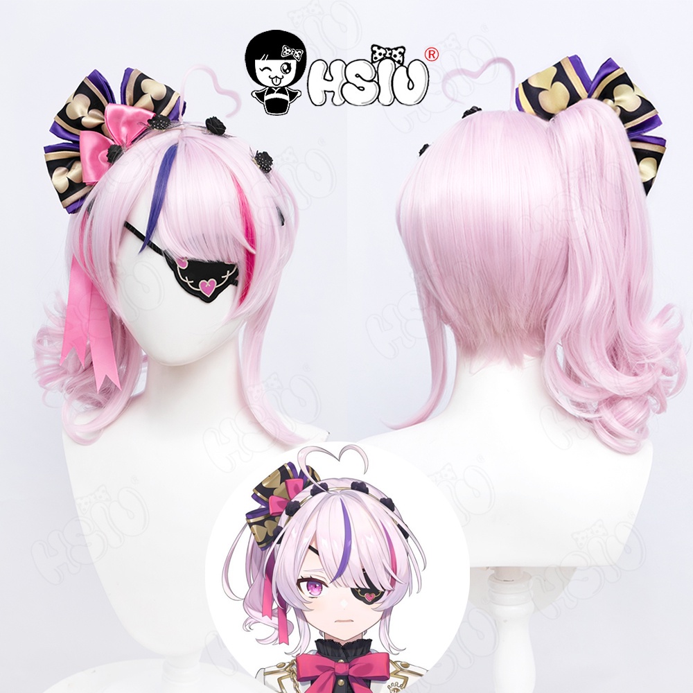 Maria Marionette cosplay Wig VTuber NIJISANJI Cosplay HSIU Pink ...