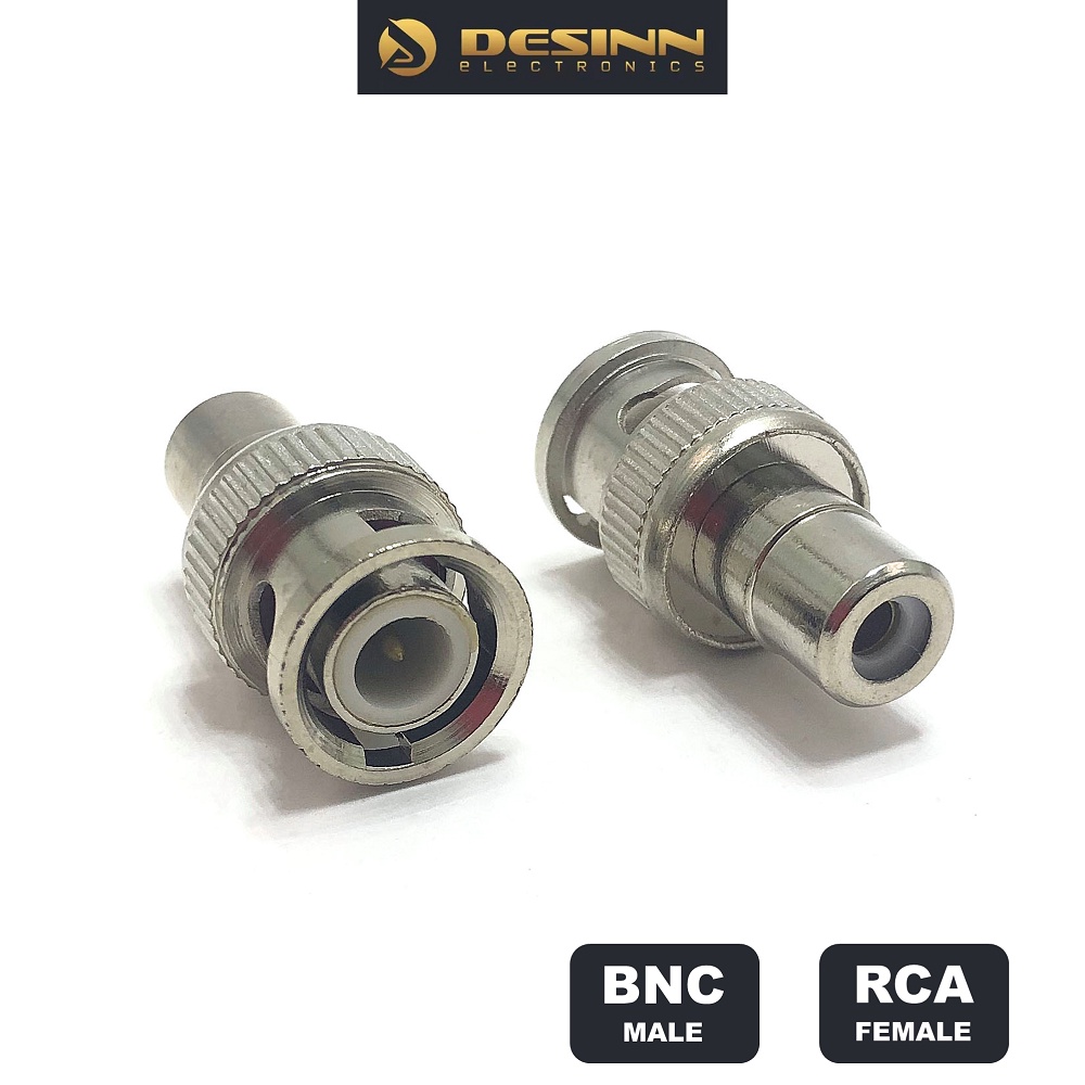 RCA Female to BNC Male Adapter Coaxial Coax RG6 Gender Changer Converter for cctv security ...