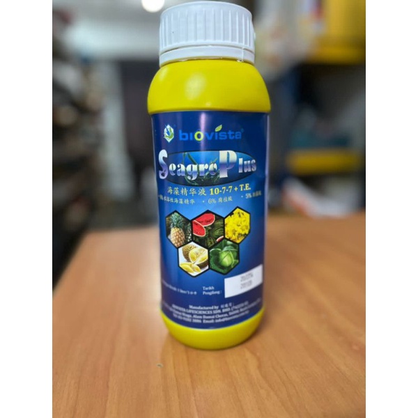 Seagro Plus Biovista 1L (NPK+Amino Acid+Humic Acid+ Seaweed Extracts ...