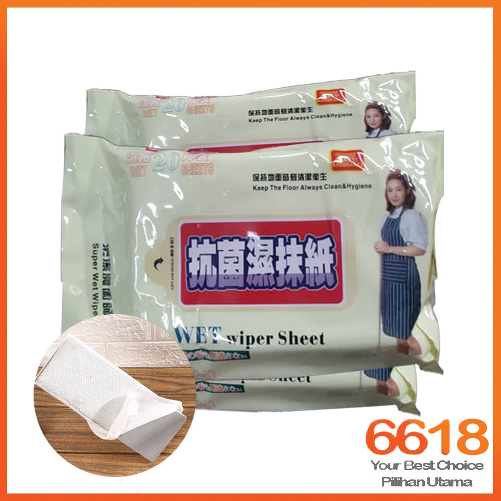 Tisu Lantai Basah Penyapu Mop Tisu Pakai Buang Magik Lap Floor Wipes ...