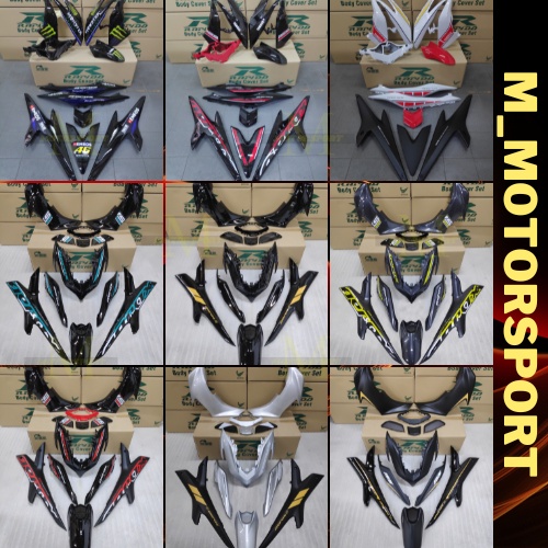 RAPIDO COVER SET NVX/AEROX V1/V2 (STICKER TANAM/AIRBRUSH) NVX/AEROX ...