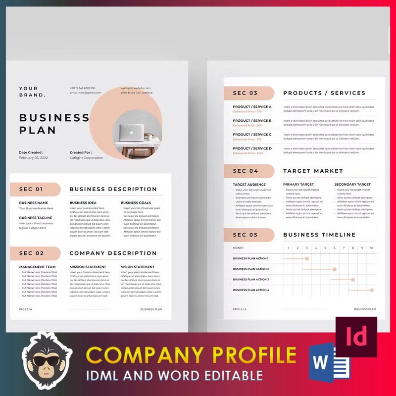 Business Plan | MS Word & Indesign | Shopee Malaysia