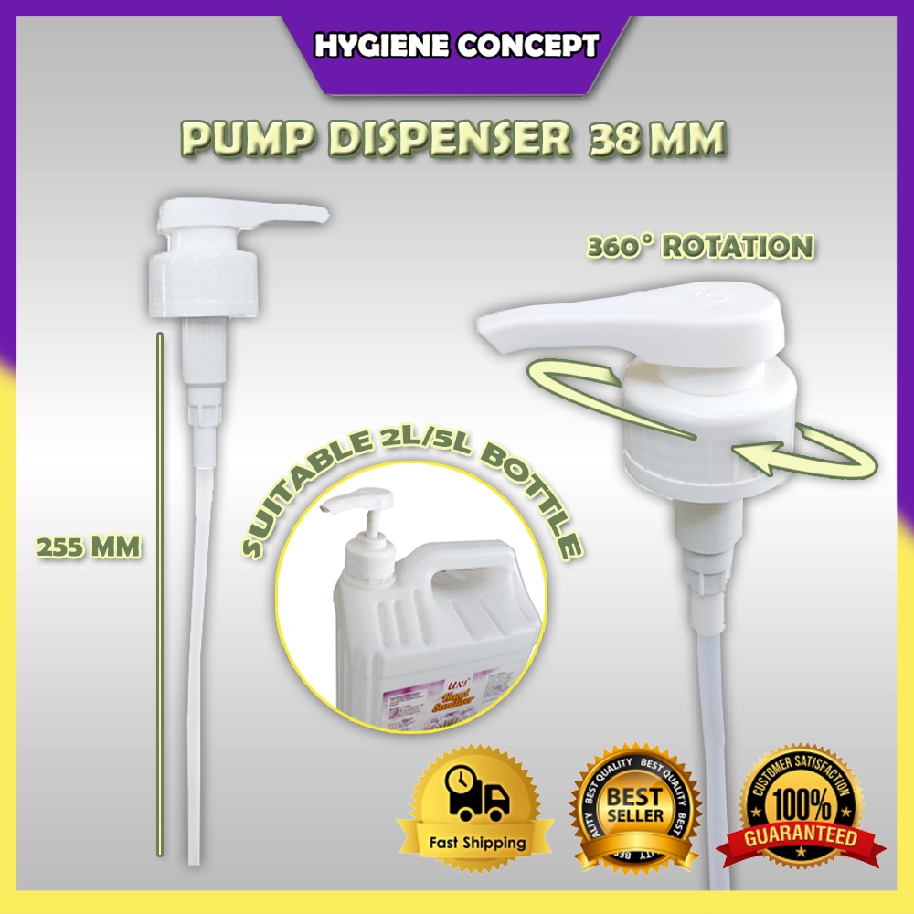 38mm Pump Dispenser, Bottle Pump Head, Dispensing pump for 5 liter ...