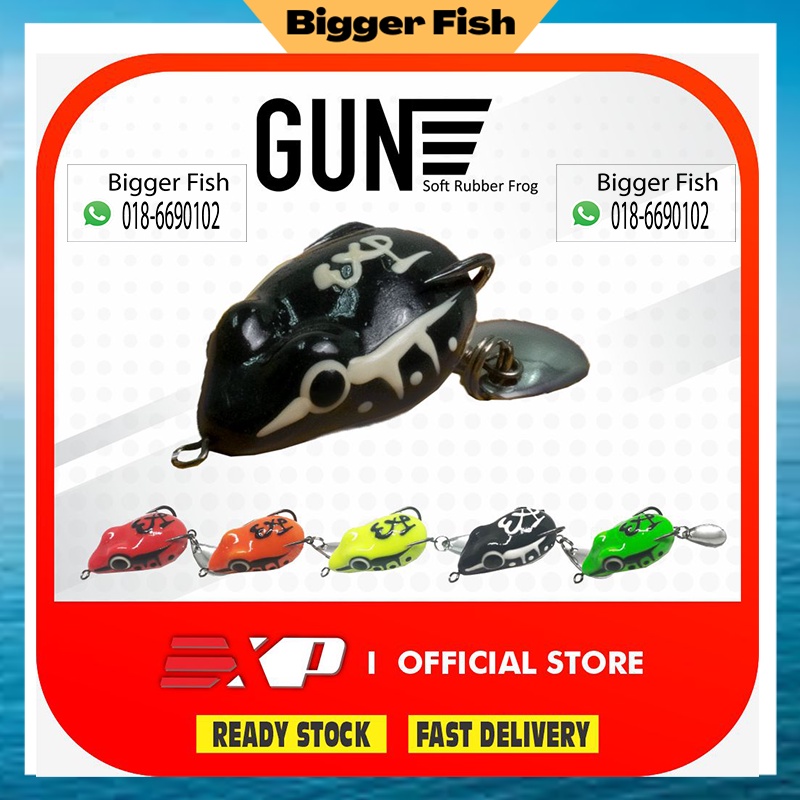 EXP Gun Frog Soft Rubber Frog | Expert For Snakehead Hunter Soft Frog ...