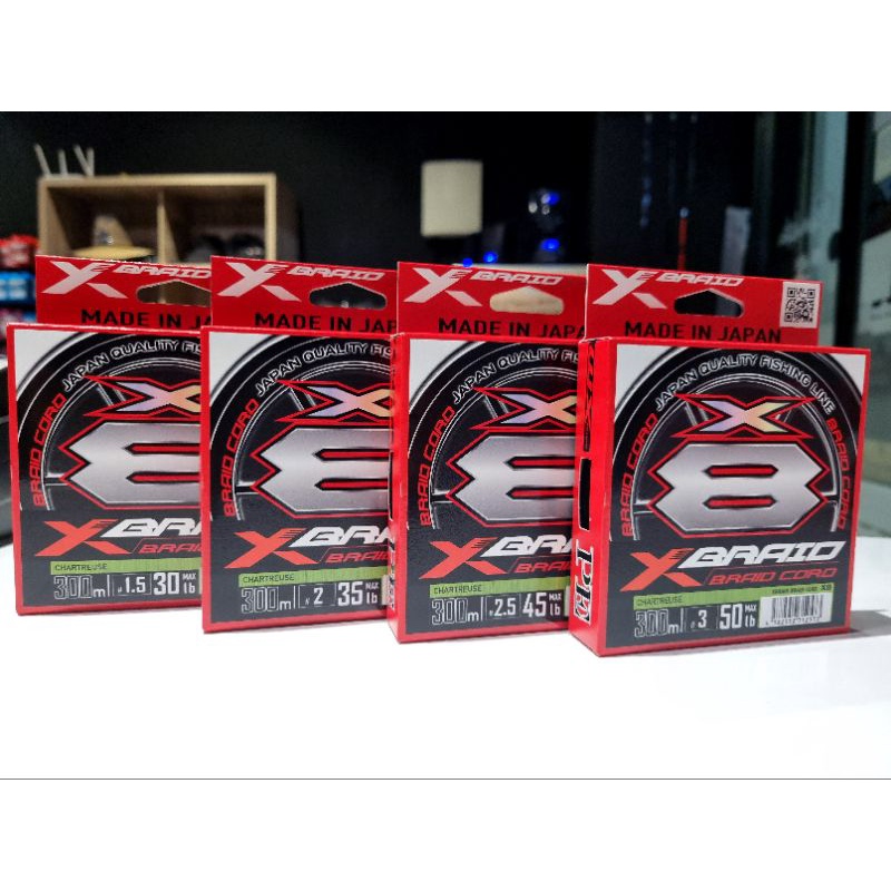XBRAID (YGK) BRAID CORD X8 300M | Shopee Malaysia