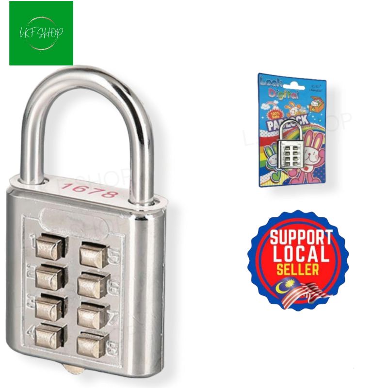 8 digital pad lock pin number( 35mm) | Shopee Malaysia