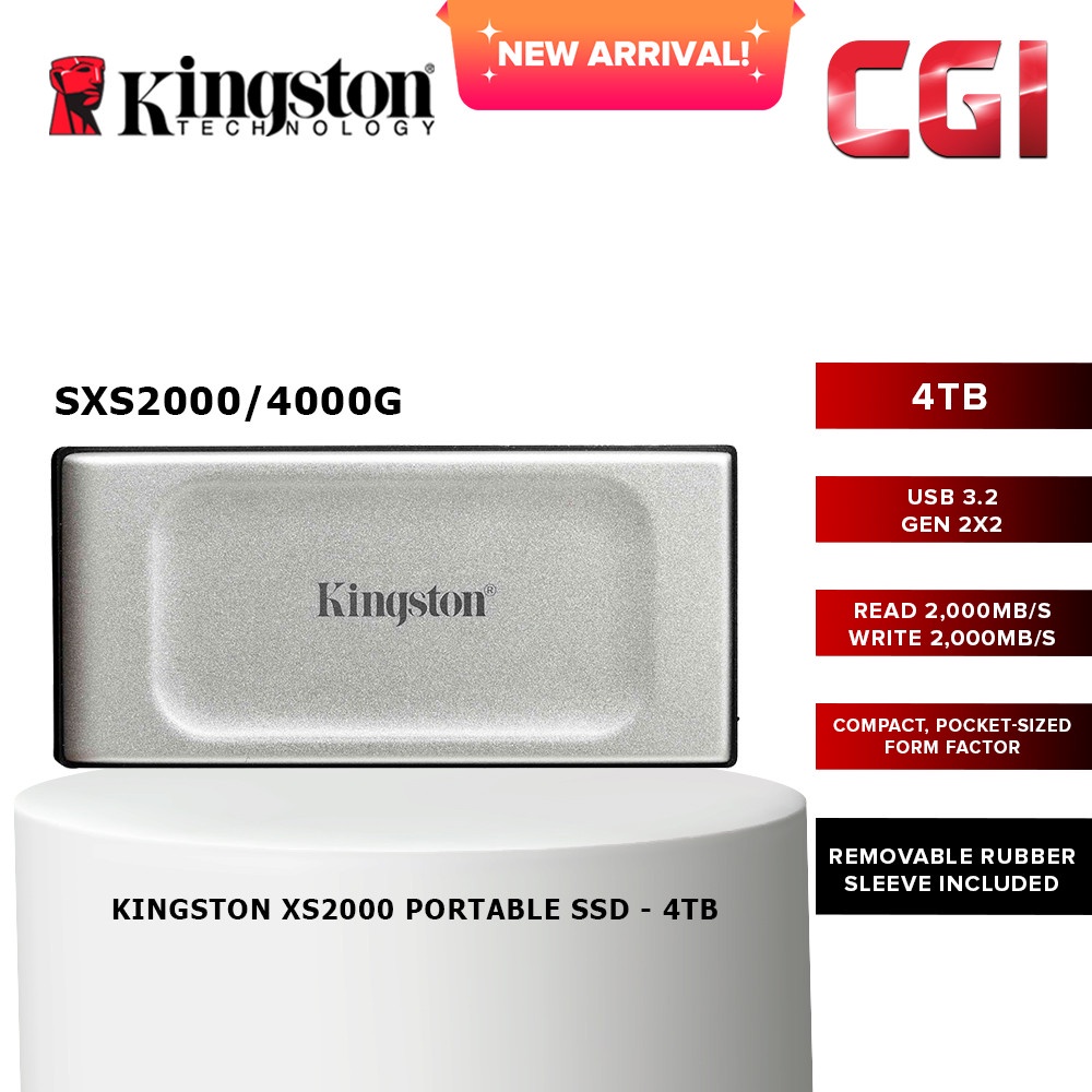 Kingston XS2000 USB 3.2 Gen 2 Pocket Sized Portable External SSD ...