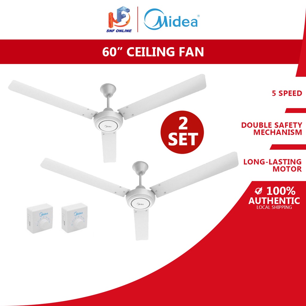 Midea Ceiling Fan MFC-150A15 | Shopee Malaysia