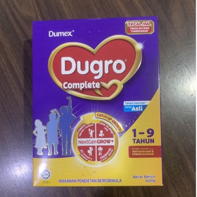 Dugro Complete Regular 1-6 years 600g expire 03/2024 | Shopee Malaysia