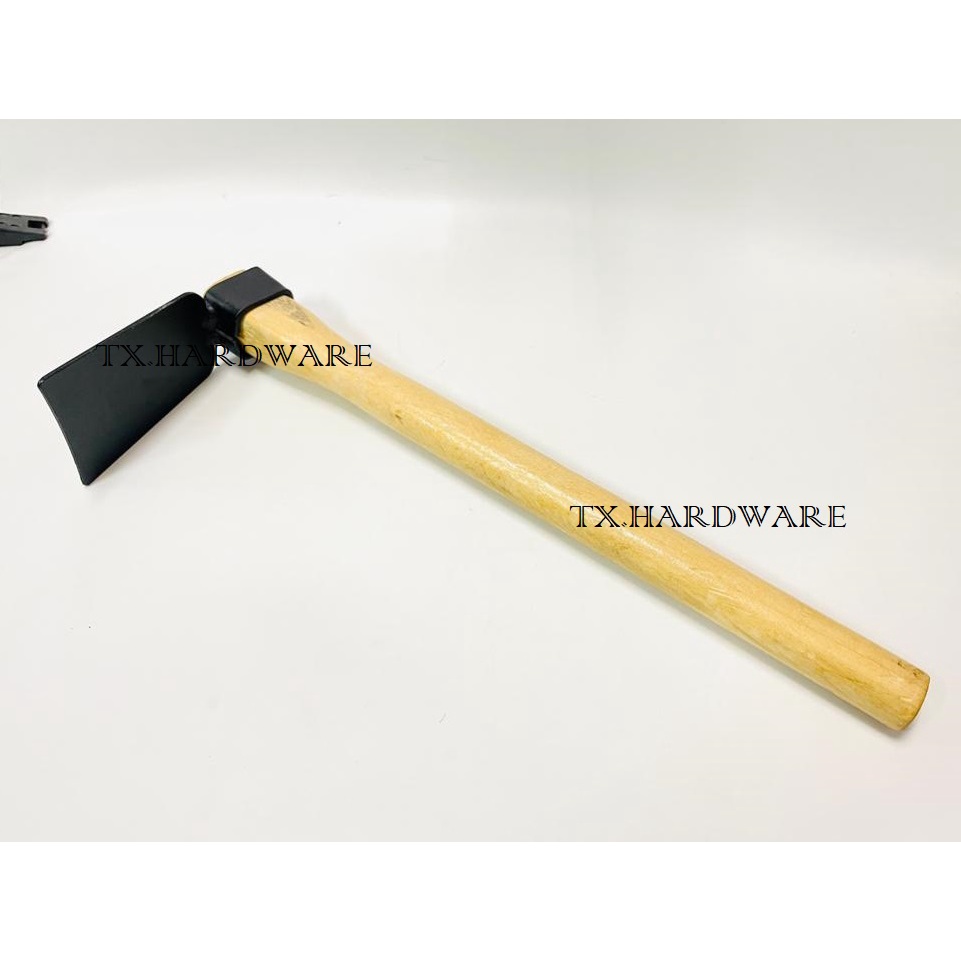 Cangkul Kayu Kecil Mini Metal Hoe WITH WOOD HANDLE Cangkul Hulu Kayu ...