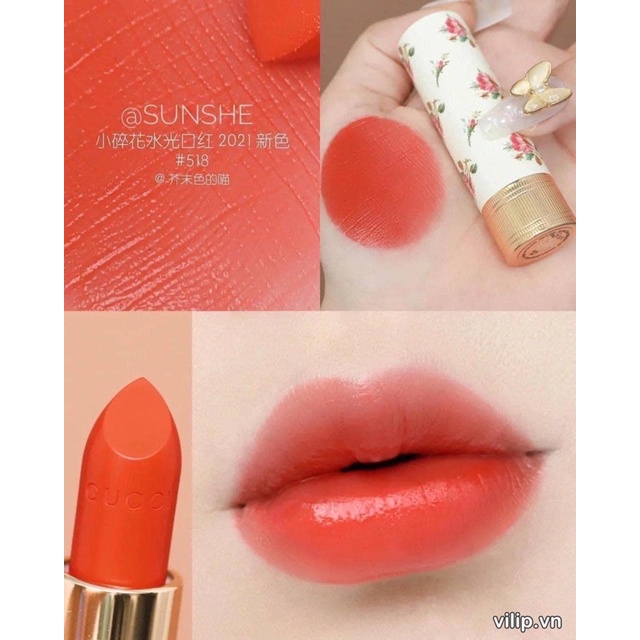 Gucci Sheer Lipstick in 518 Amy Blush | Shopee Malaysia