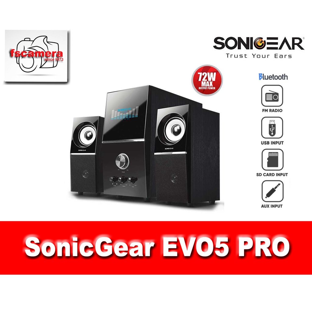 SONICGEAR ORIGINAL EVO5 EVO 5 PRO BLUETOOTH RADIO SMARTPHONE | Shopee ...