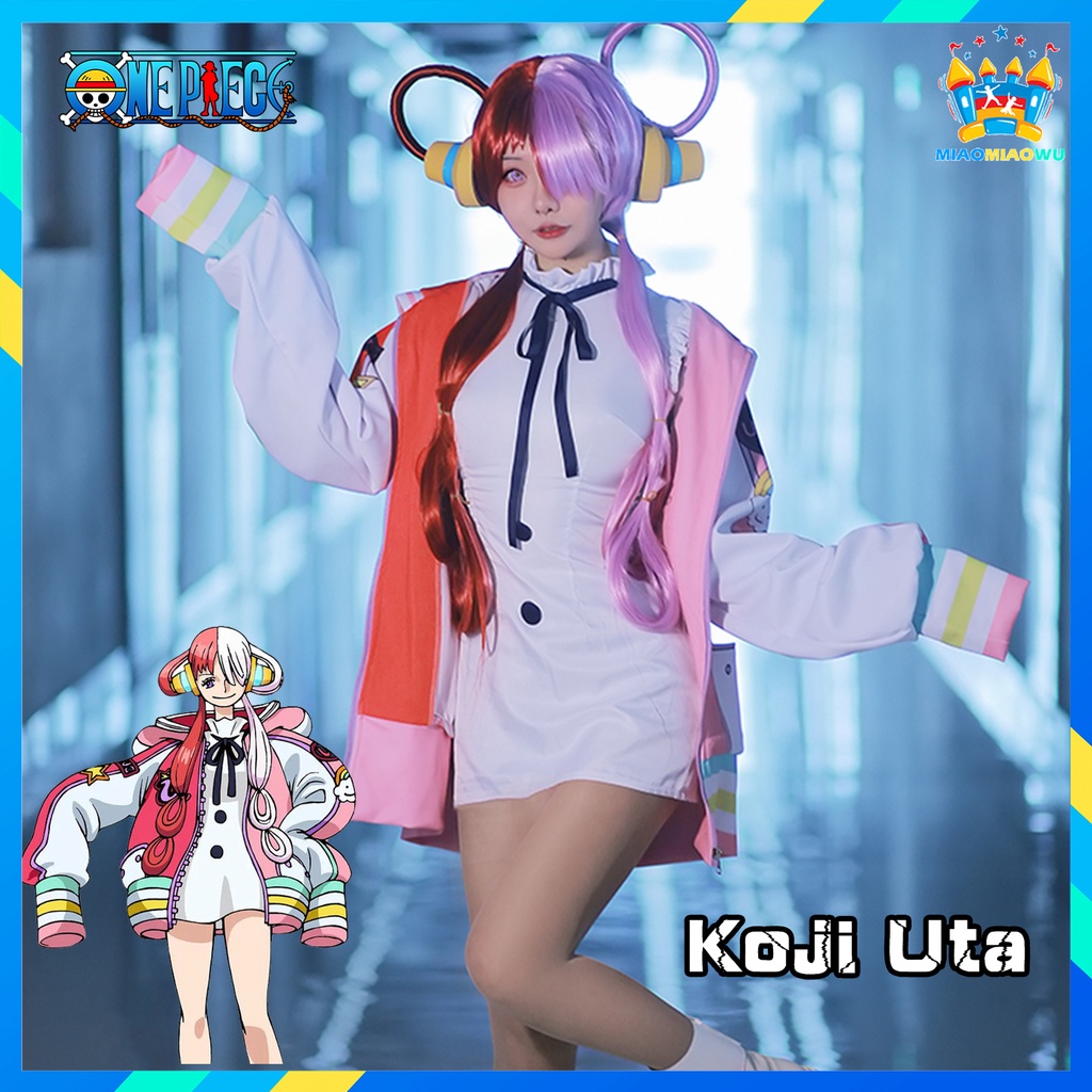 UTA Cosplay Costume Anime One Piece Film Red JK Uniforms Wigs Women ...