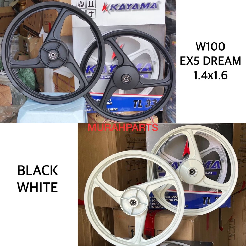 HONDA W100 EX5 DREAM SPORT RIM 3 BATANG WAVE100 1.4X1.6 KAYAMA TL33 ...