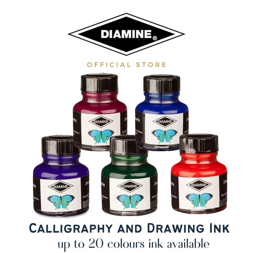 Diamine Calligraphy and Drawing Acrylic 30ml Bottle Ink | Shopee Malaysia
