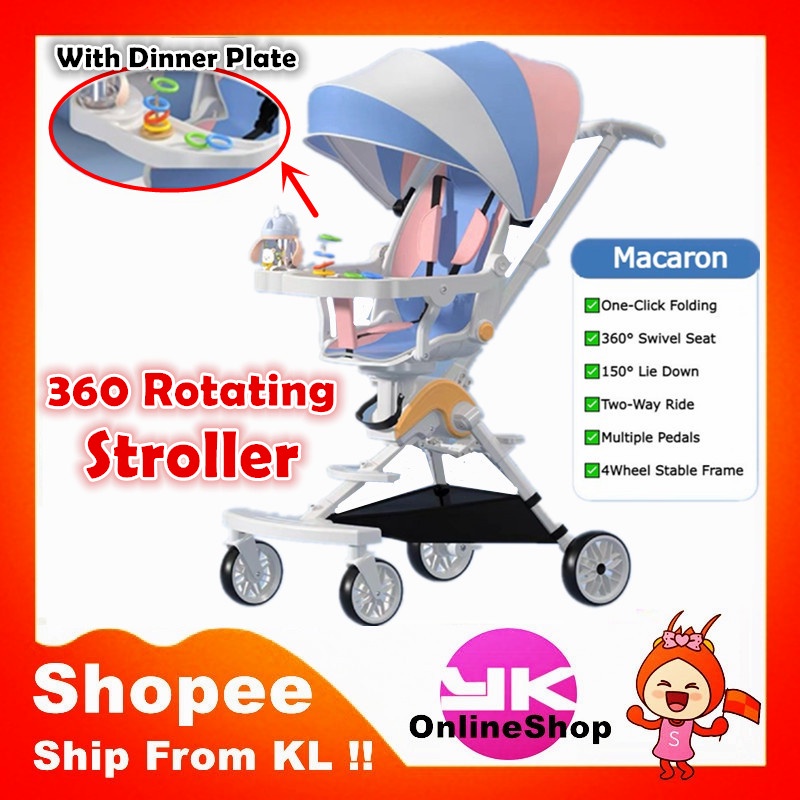 Ready Stock - 360 stroller baby stroller baby murah compact stroller ...